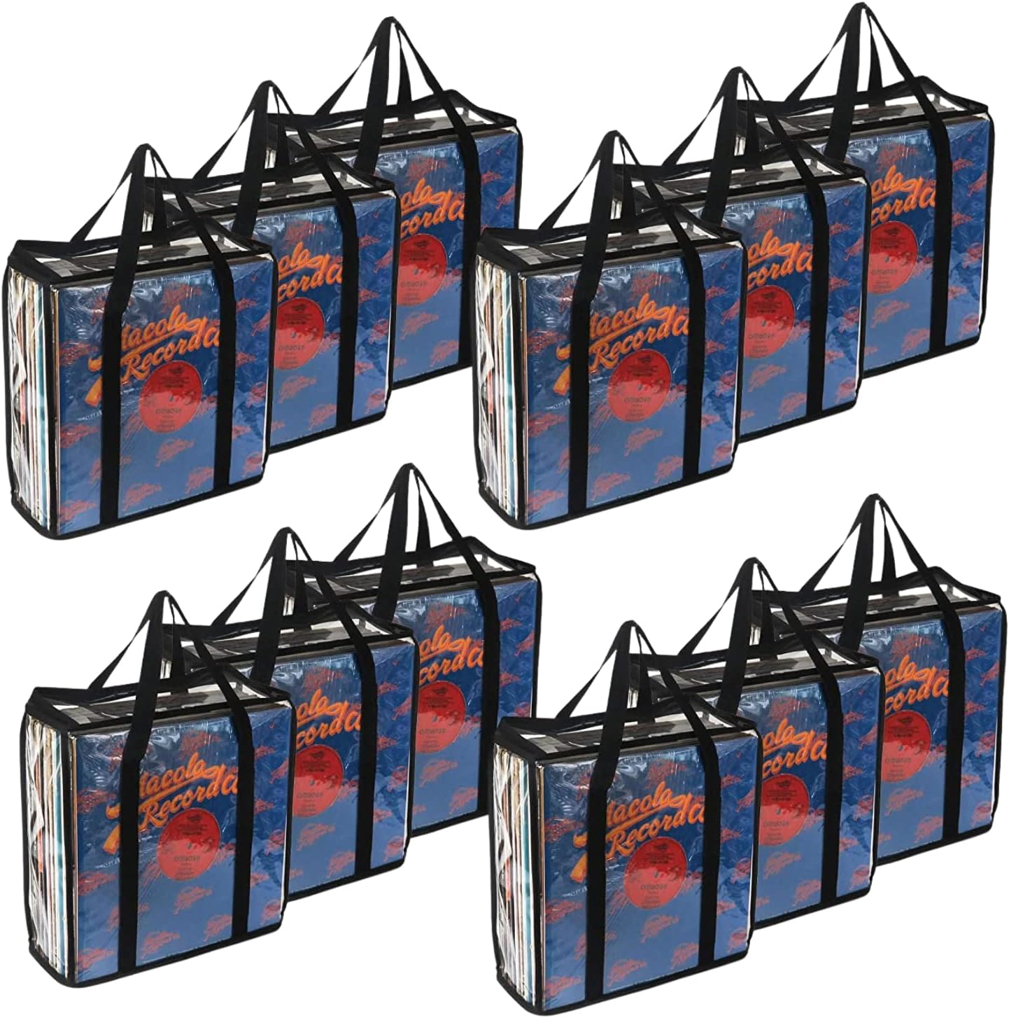 Amazon.com: Fasmov Set of 6 Vinyl Record Storage Bags Hold up to 216 ...