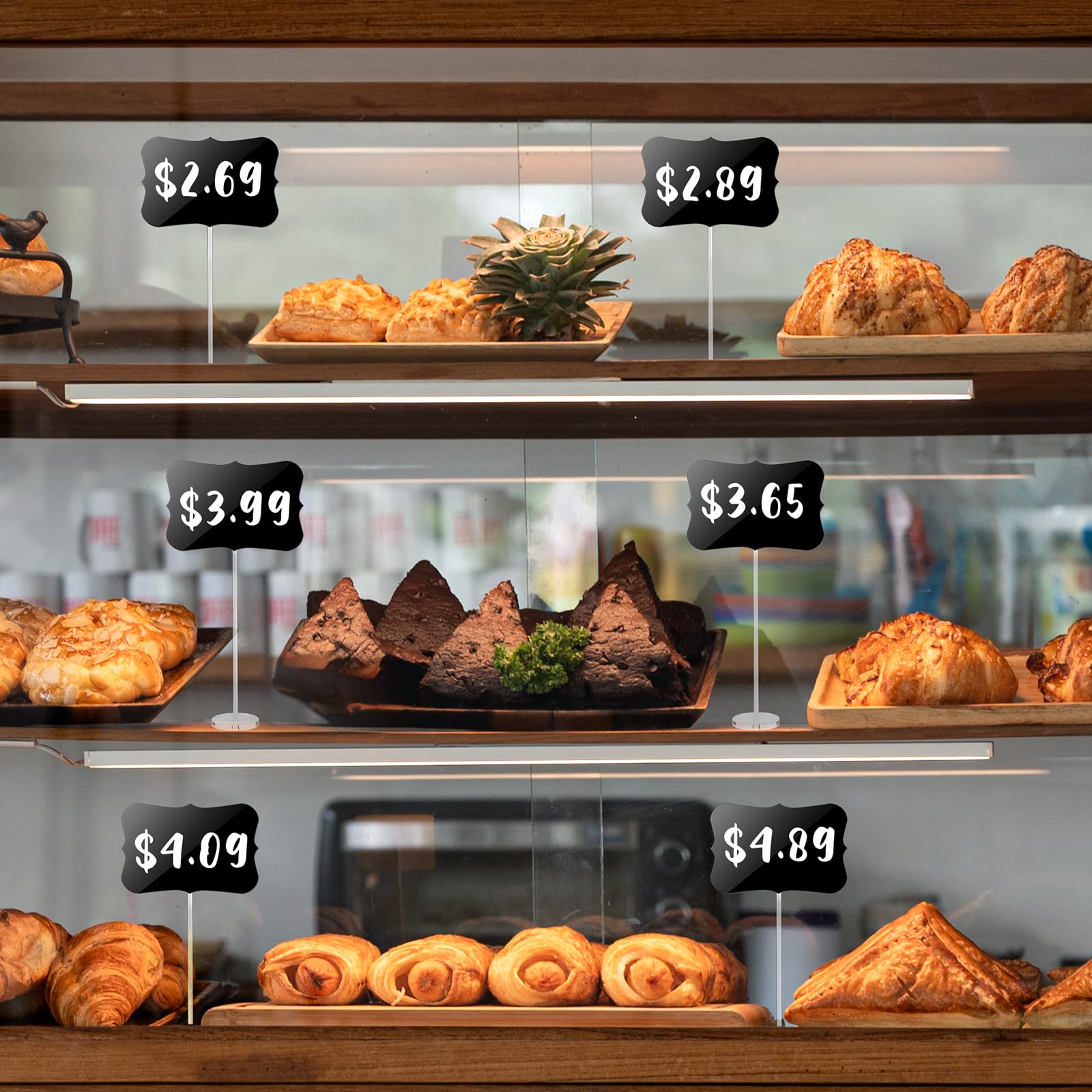 Snapklik.com : NiHome Mini Acrylic Chalkboard Signs For Food, Reusable ...