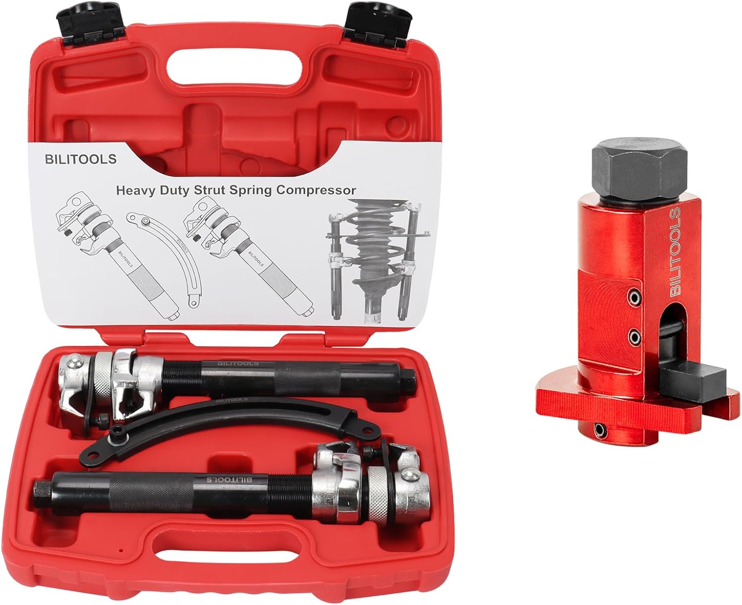 Amazon.com: BILITOOLS Spring Compressor Tool with Universal Strut ...