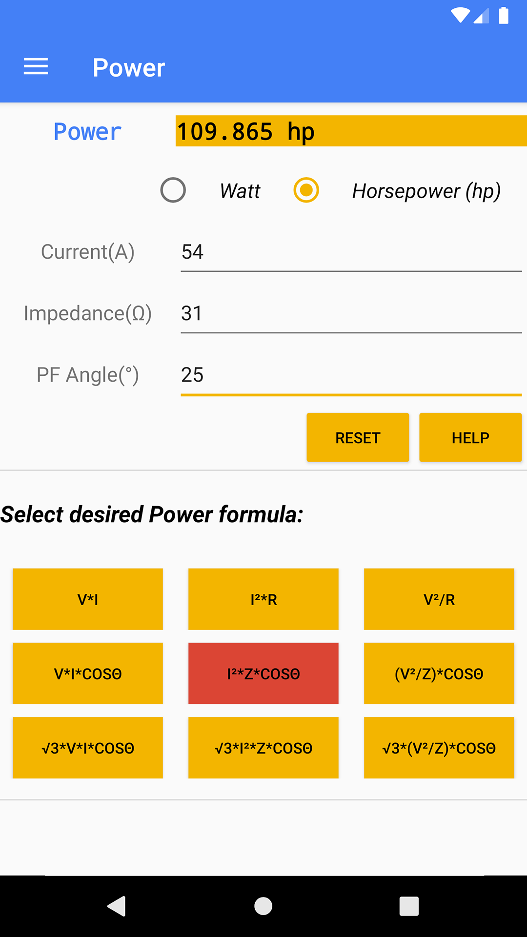Electrical Calculator:Amazon.co.jp:Appstore for Android
