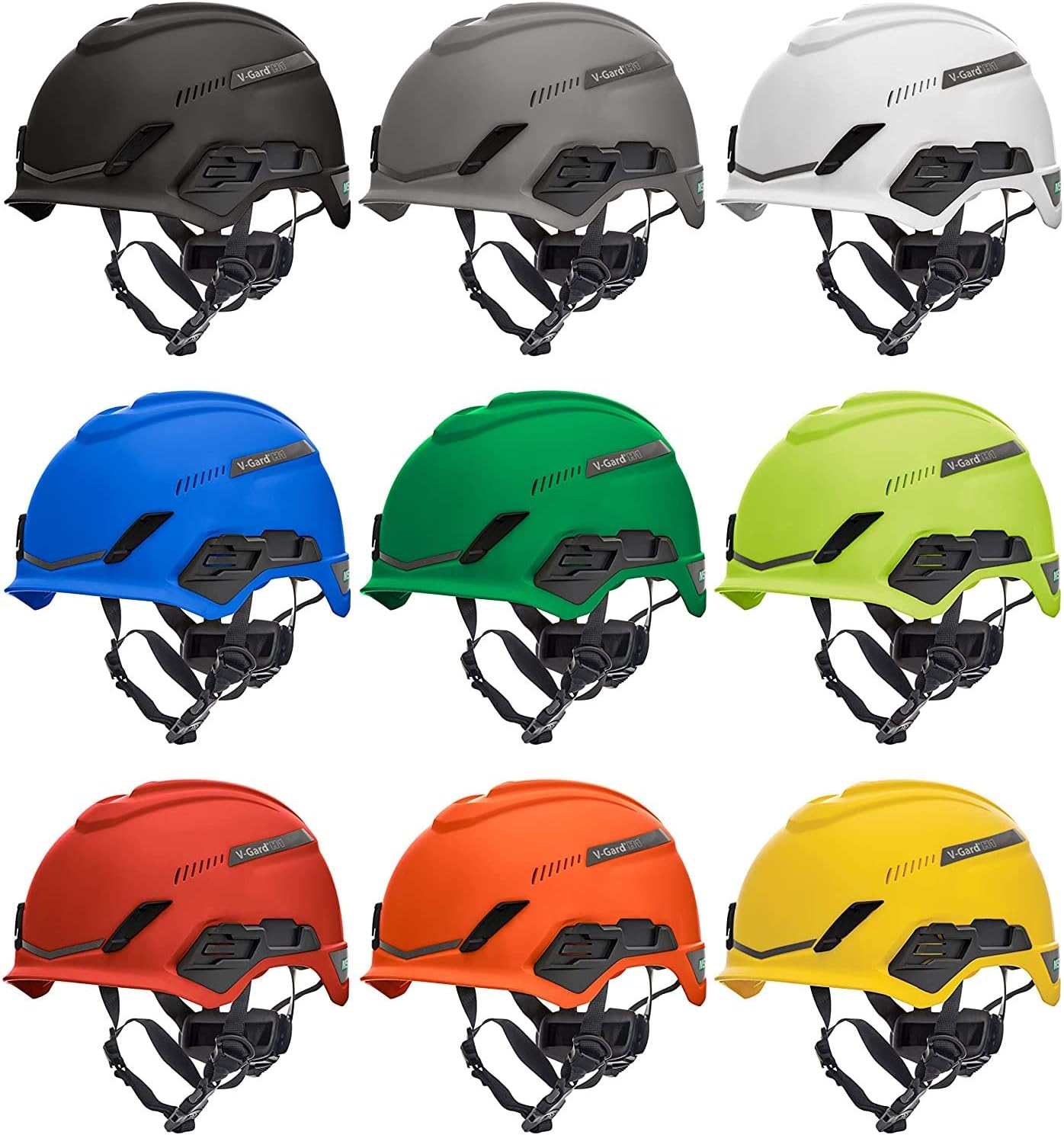 MSA V-Gard H1 Trivent Safety Climbing Helmet – Ventilated – Blue – 52 ...