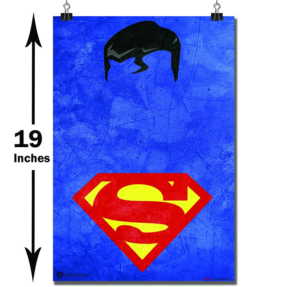 Happy GiftMart Superman Minimal Outline Poster WB Officially Licensed ...