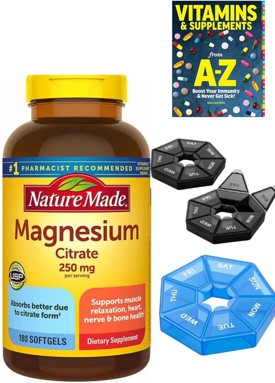 Amazon.com: Adventure Home Nature Made Magnesium Citrate 250 mg Dietary ...