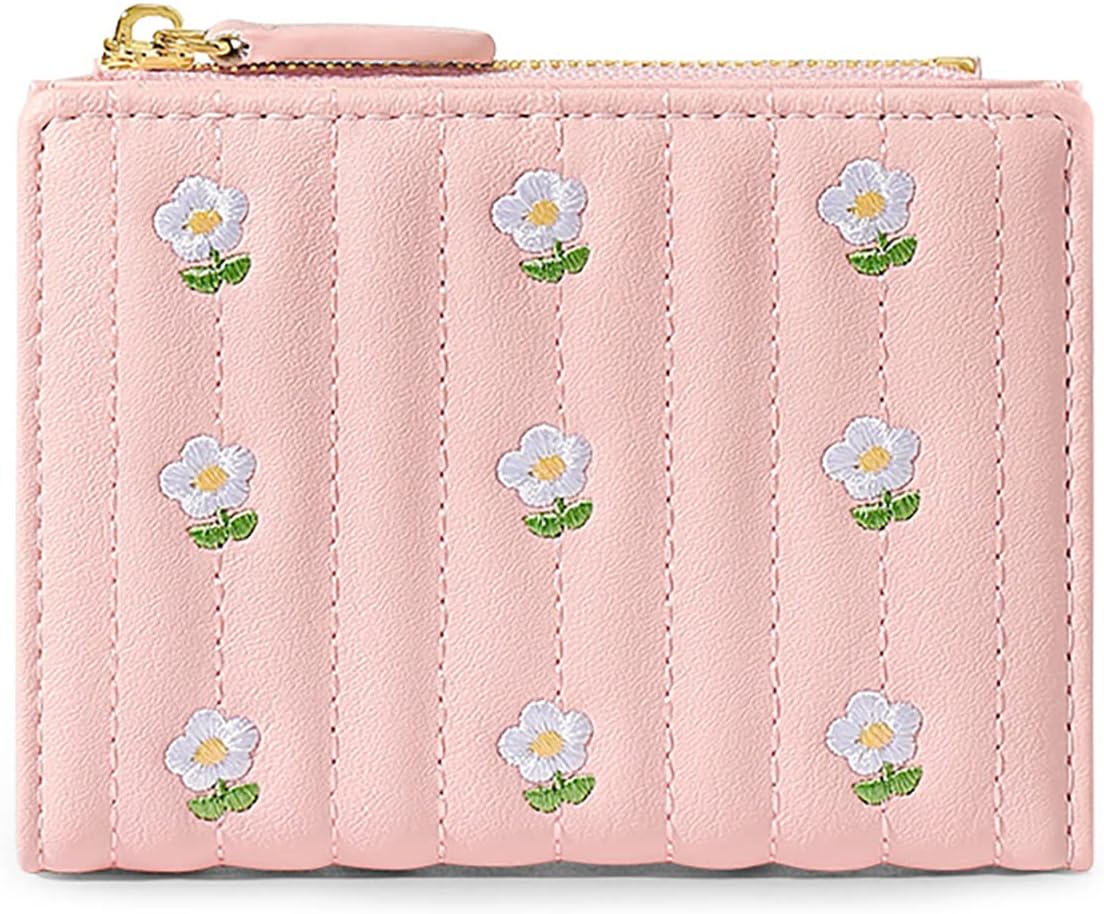 Amazon.com: Ecohaso Cute Wallets for Girls, Small Flowers Print Wallet ...