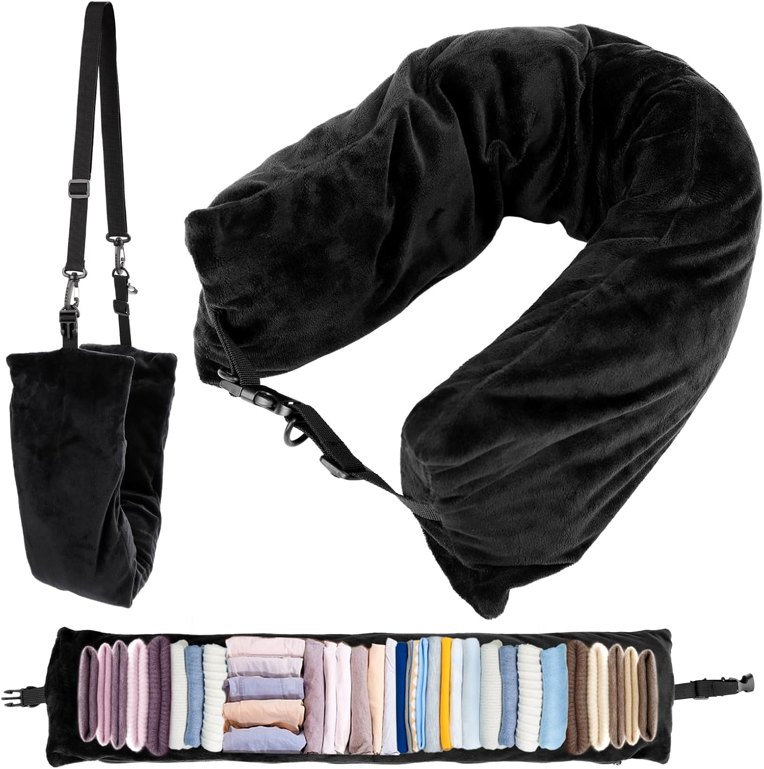 Amazon.com: NQEUEPN Stuffable Neck Pillow for Travel, Plush Stuffable ...