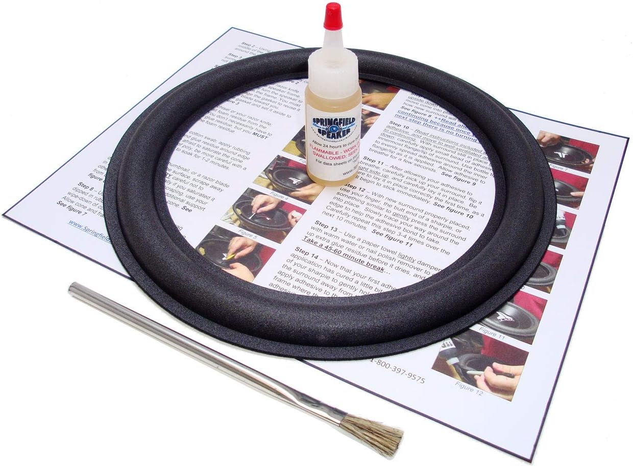 Amazon.com: Springfield Speaker 10" Subwoofer Foam Surround Edge Repair ...
