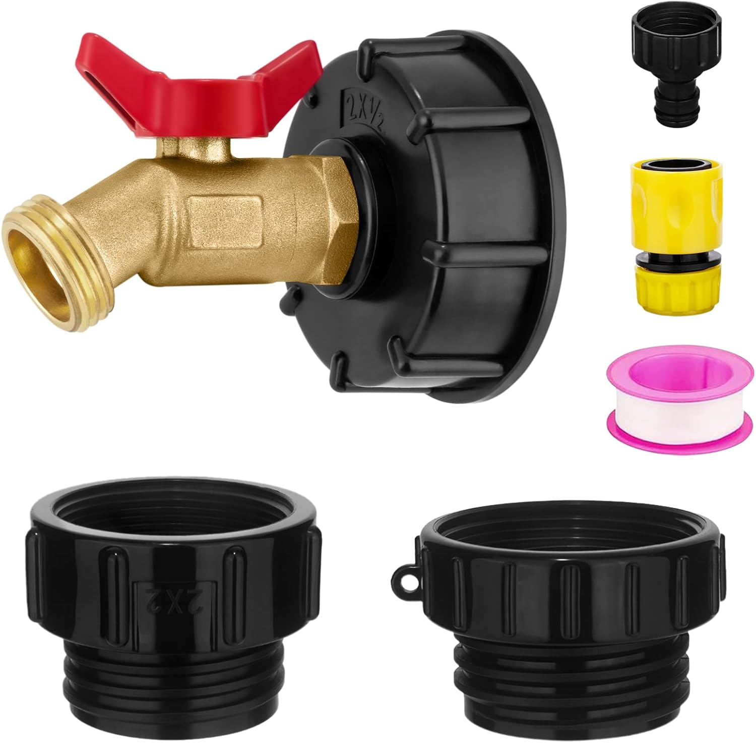 Amazon.com : IBC Tote Garden Hose Adapter for 275–330 Gallon Tanks ...