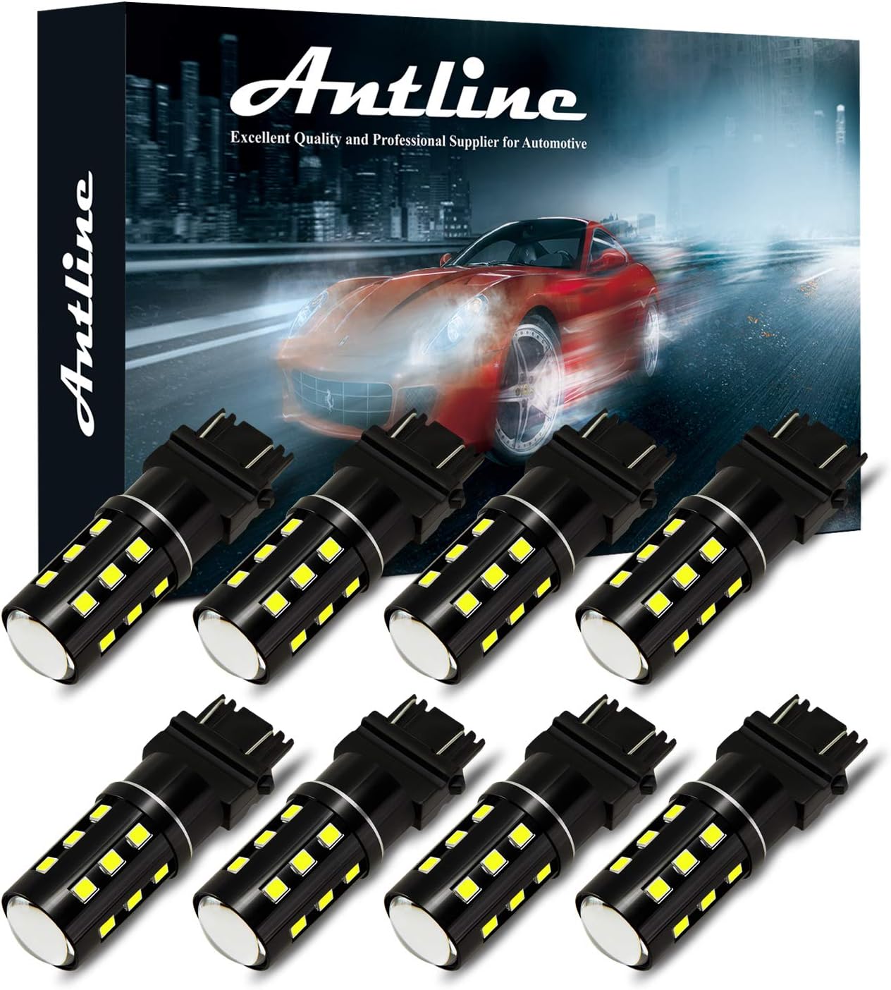 Antline 3157 3156 3057 3157A 4057 4157 LED Bulb White, Super Bright ...