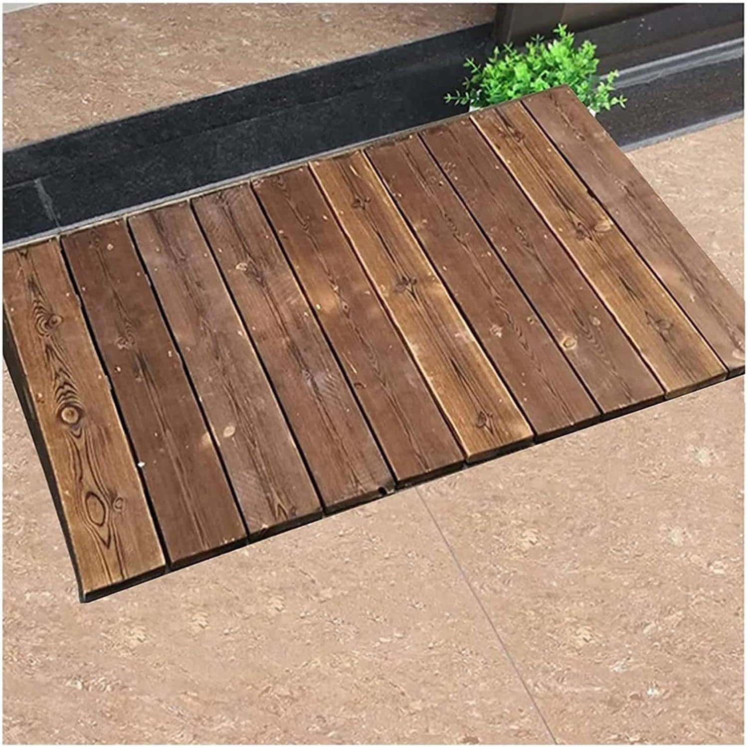 Amazon.com - Threshold Ramp, Wooden Step Stairs Transition Ramp for ...