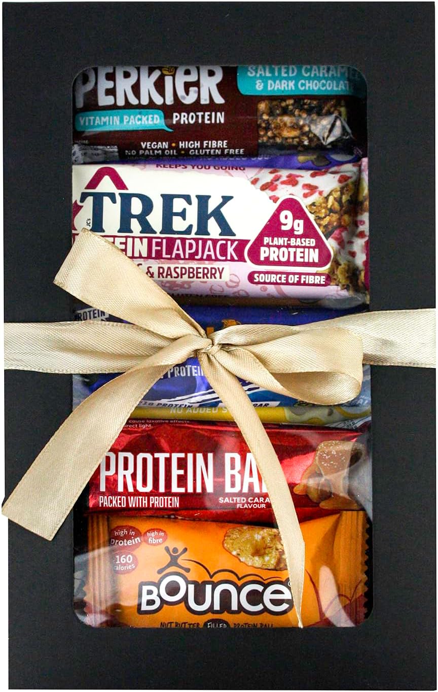 Variety Healthy Protein Bar Box Hamper Gift Present for Gym Freak ...