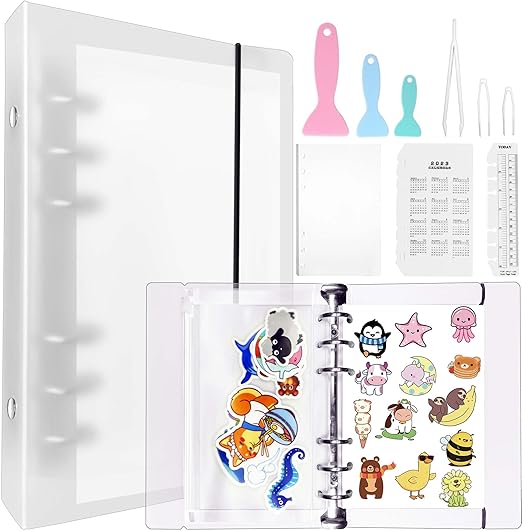 Amazon.com: QuickFind Reusable A5 Sticker Collector for Adults and Kids ...