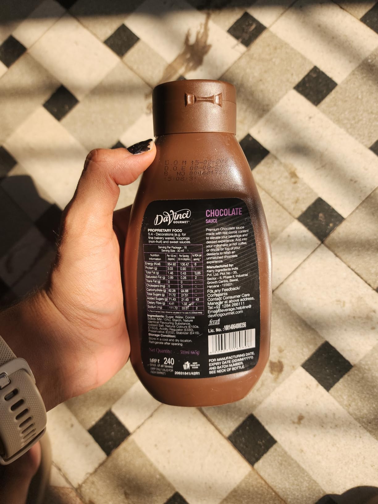 DaVinci Gourmet Chocolate Sauce Liquid, 500 Ml : Amazon.in: Grocery ...