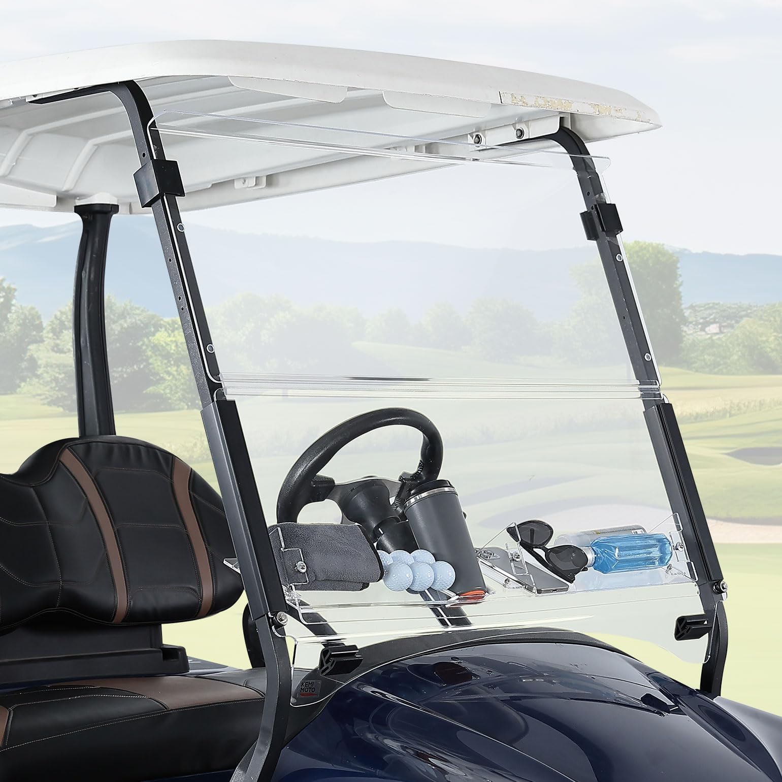 Amazon.com: Fold Down Acrylic Clear Golf Cart Windshield Compatible ...
