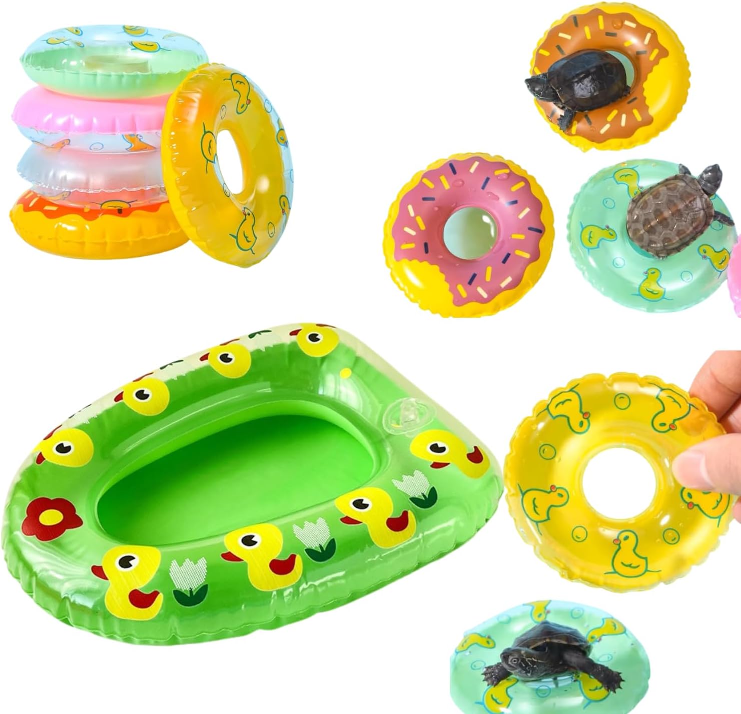 Amazon.com: TTMIMIK 6 Pcs Turtles & Small Animal Inflatable Float Toy ...