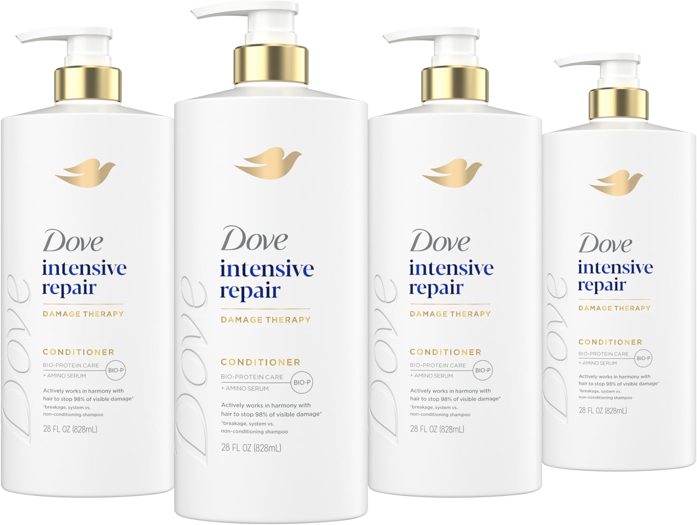 Amazon.com : Dove Conditioner 4 Pack Intensive Repair for Damaged Hair ...