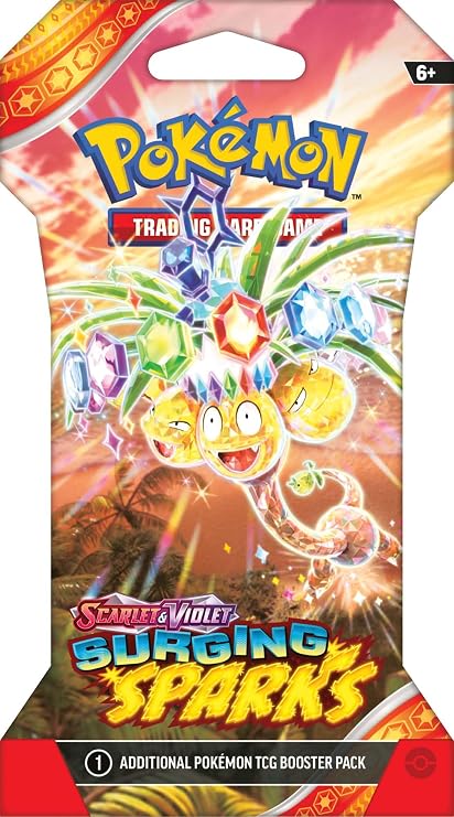 Amazon.com: Pokemon TCG Surging Spark – Single Booster Pack – Pack Art ...