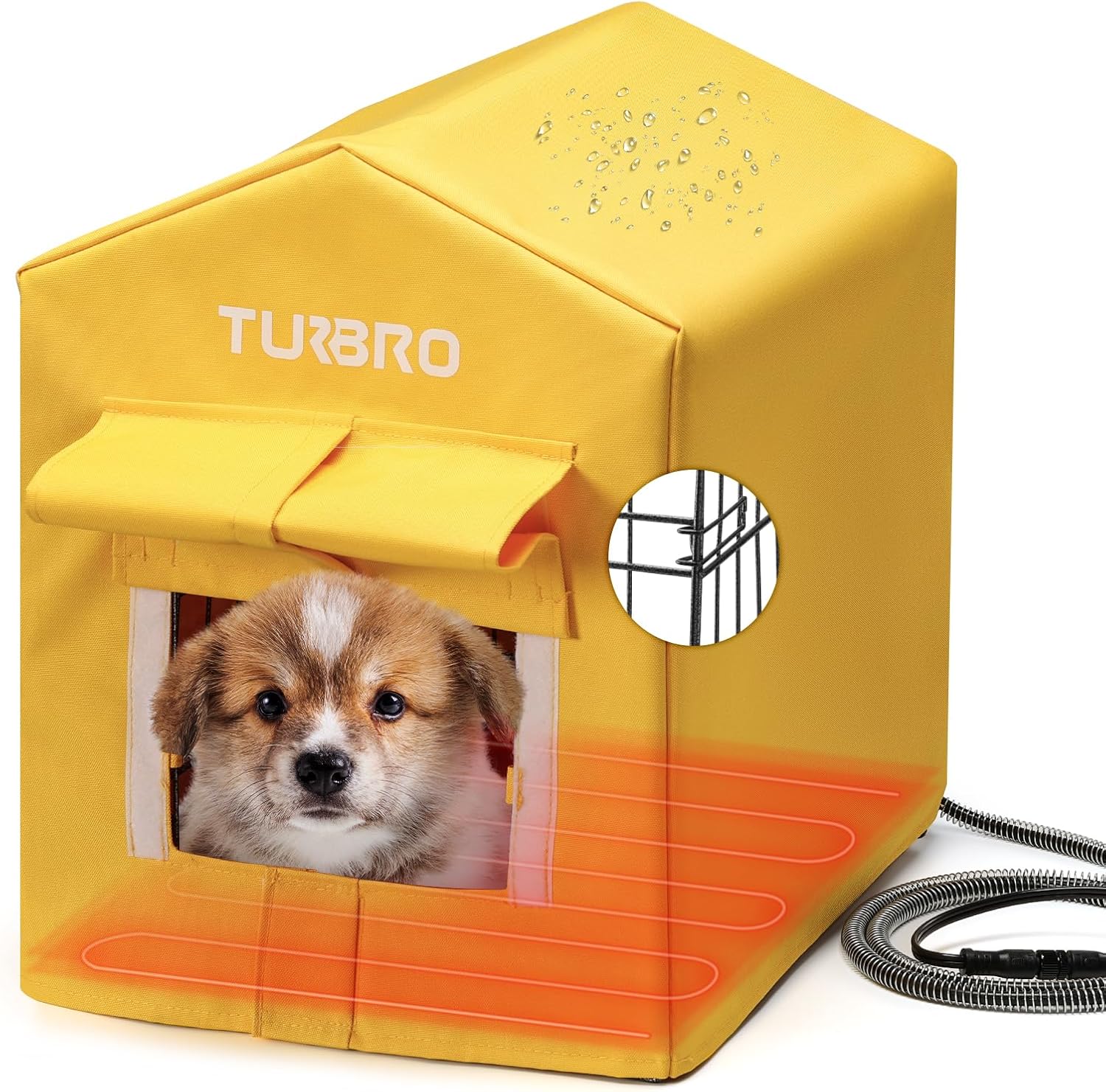 Amazon.com : TURBRO Heated Dog House Outdoor, Insulated and ...