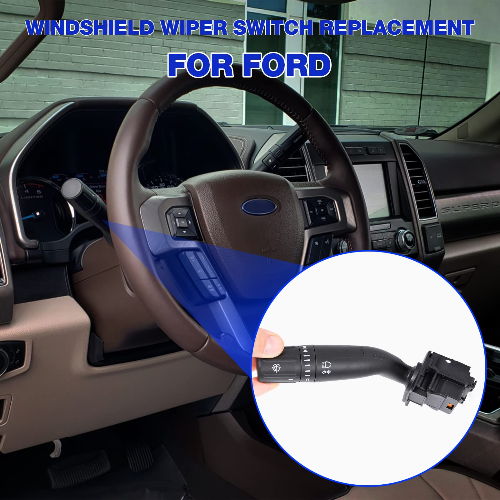 Ford Windshield Wiper Switch Replacement TR6 Rotary Wiper/Washer