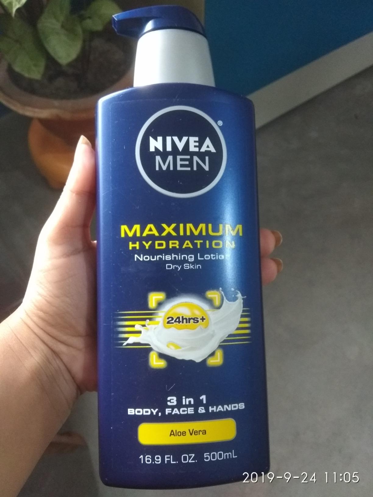 NIVEA Men Maximum Hydration 3 in 1 Nourishing Lotion, 500 ml : Amazon ...