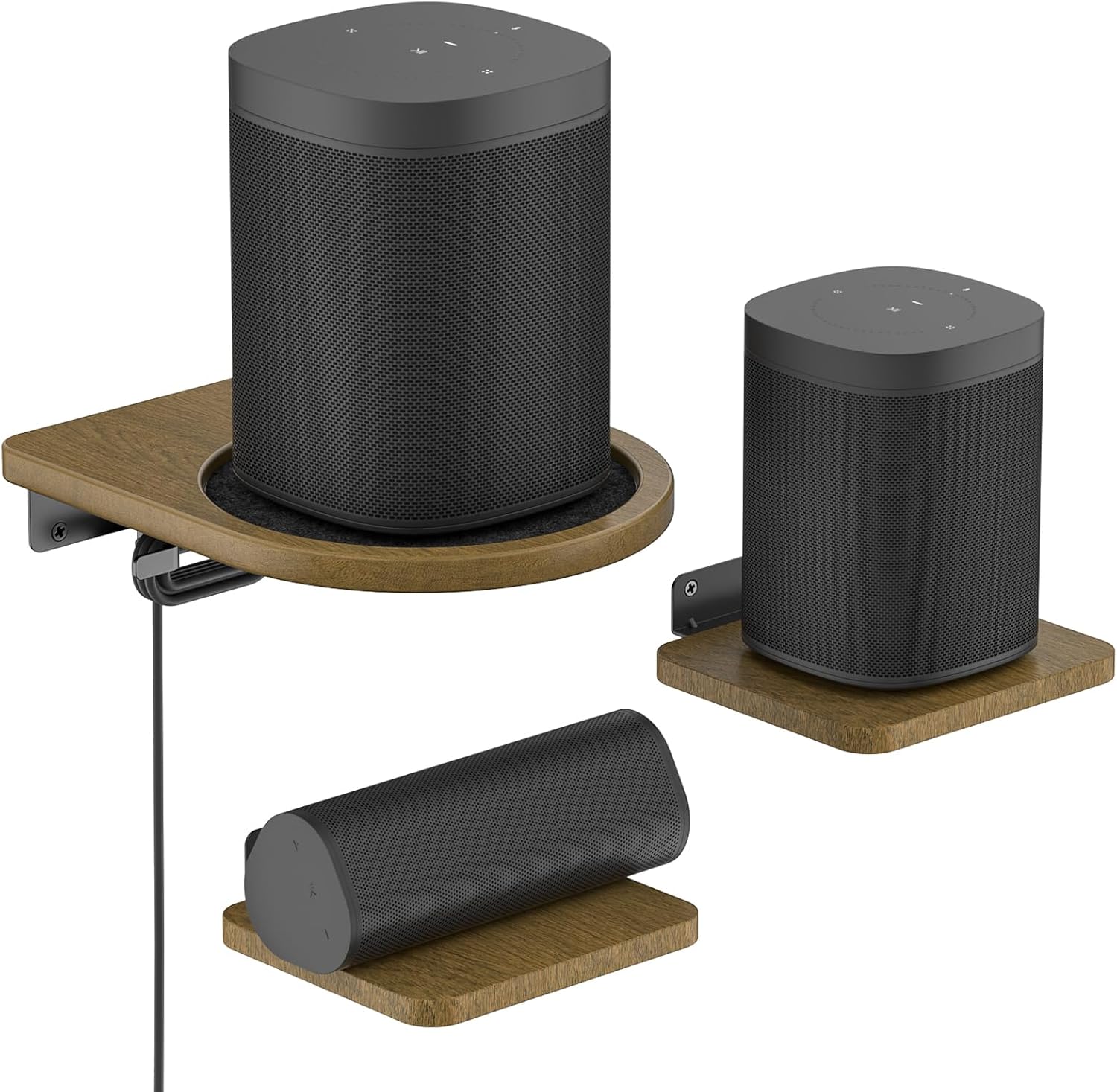Amazon.com: Aiweiwa Wooden Speaker Wall Mount for Speakers Mount ...