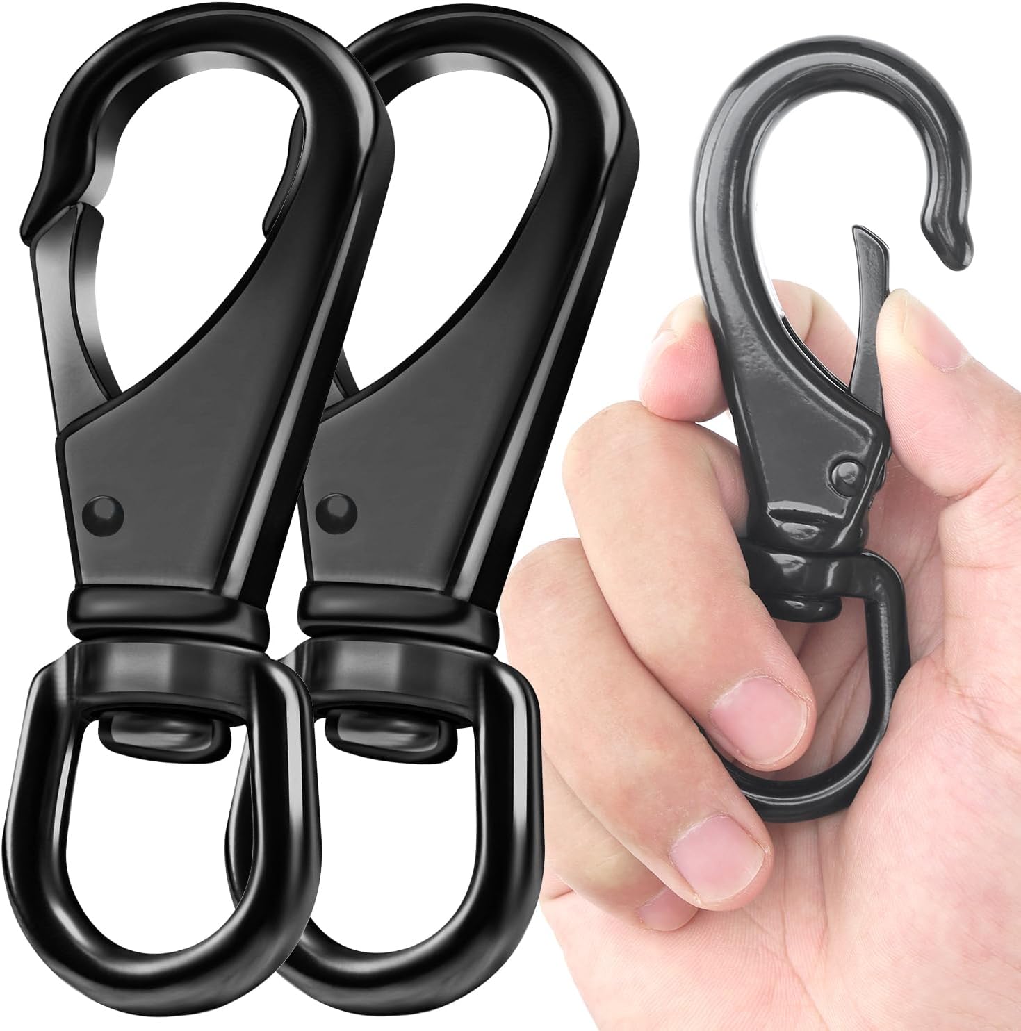 Small Dog Tie Out Cable Stainless Steel Swivel Snap Hooks Heavy Flag ...