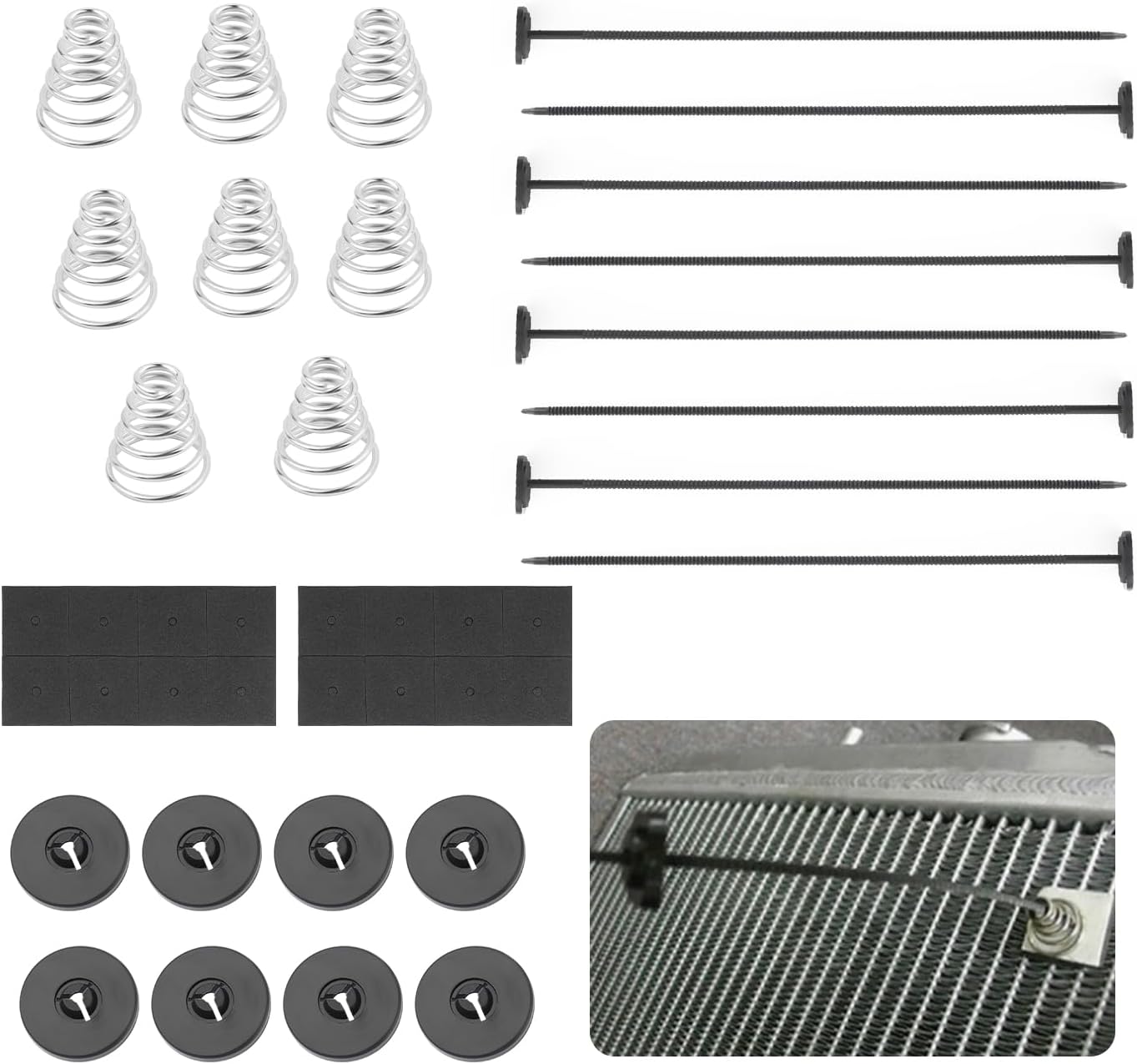 Amazon.com: American Volt 4-Pack Electric Radiator Cooling Fan Tie ...