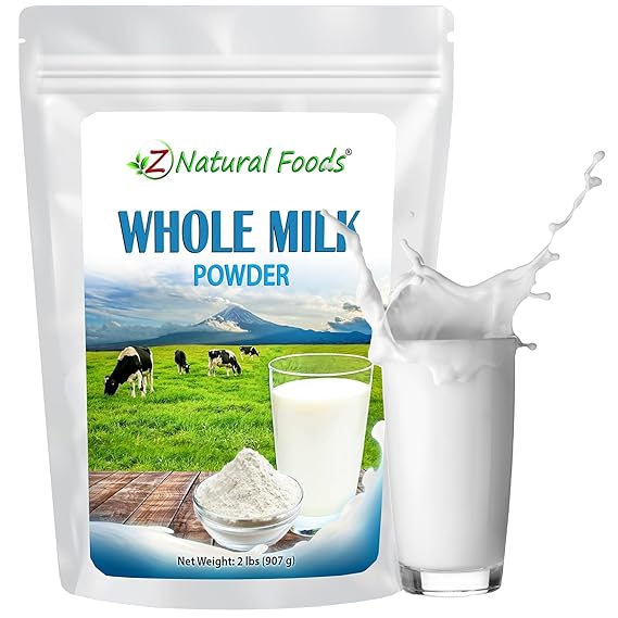 Amazon.com : Z Natural Foods Premium Whole Milk Powder - Powdered Milk ...