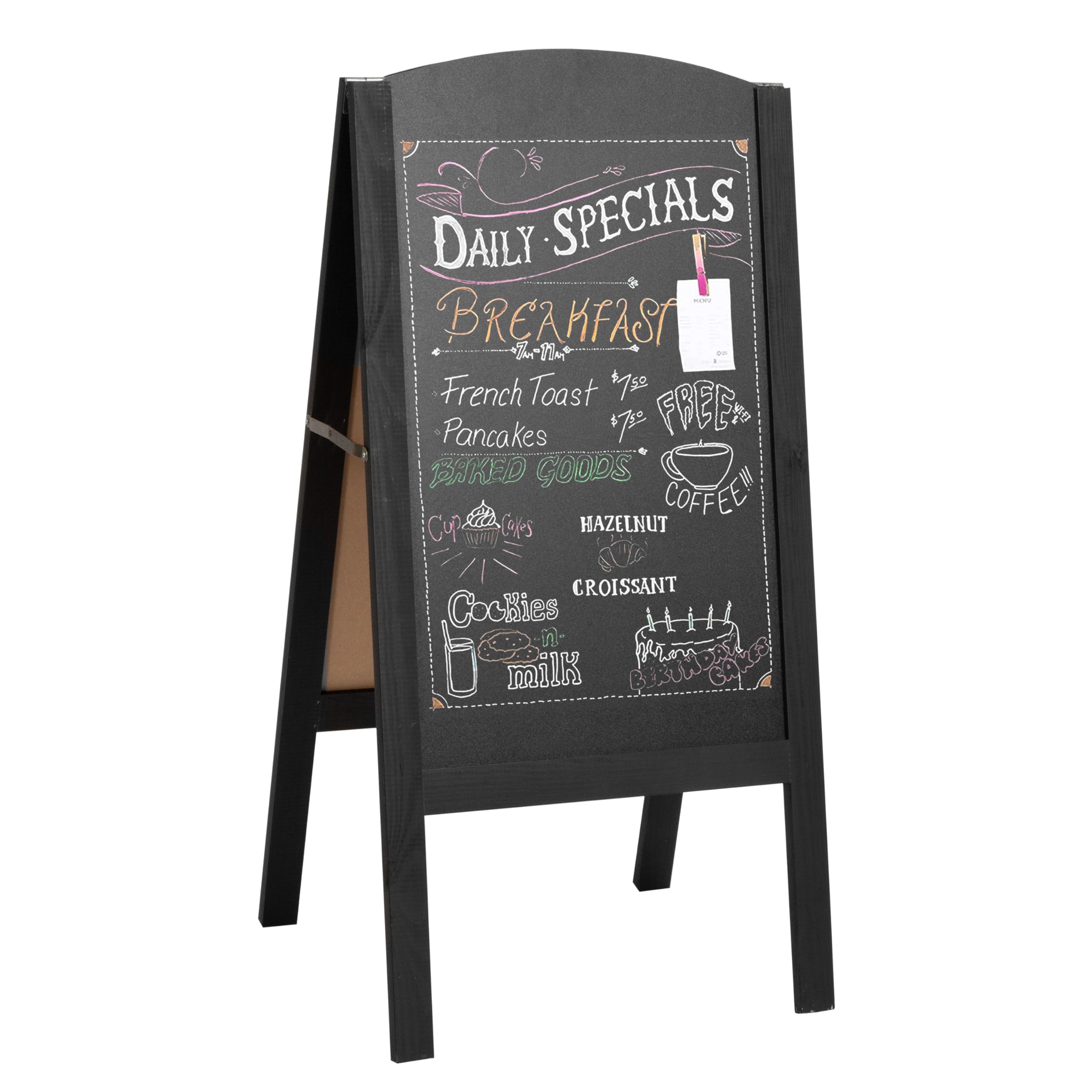 Snapklik.com : A-Frame Chalkboard Sidewalk Sign - 26x56 Inches, Rounded ...