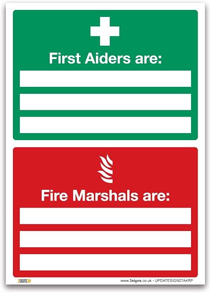 Promote First Aid and Fire Safety with First Aiders Are Fire Marshals ...