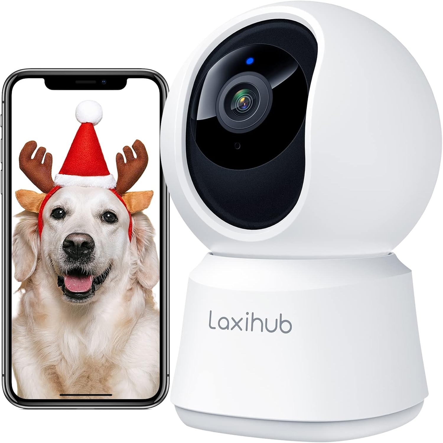 360° View Pet Camera with Phone app, Laxihub Security Camera, P2 Home ...