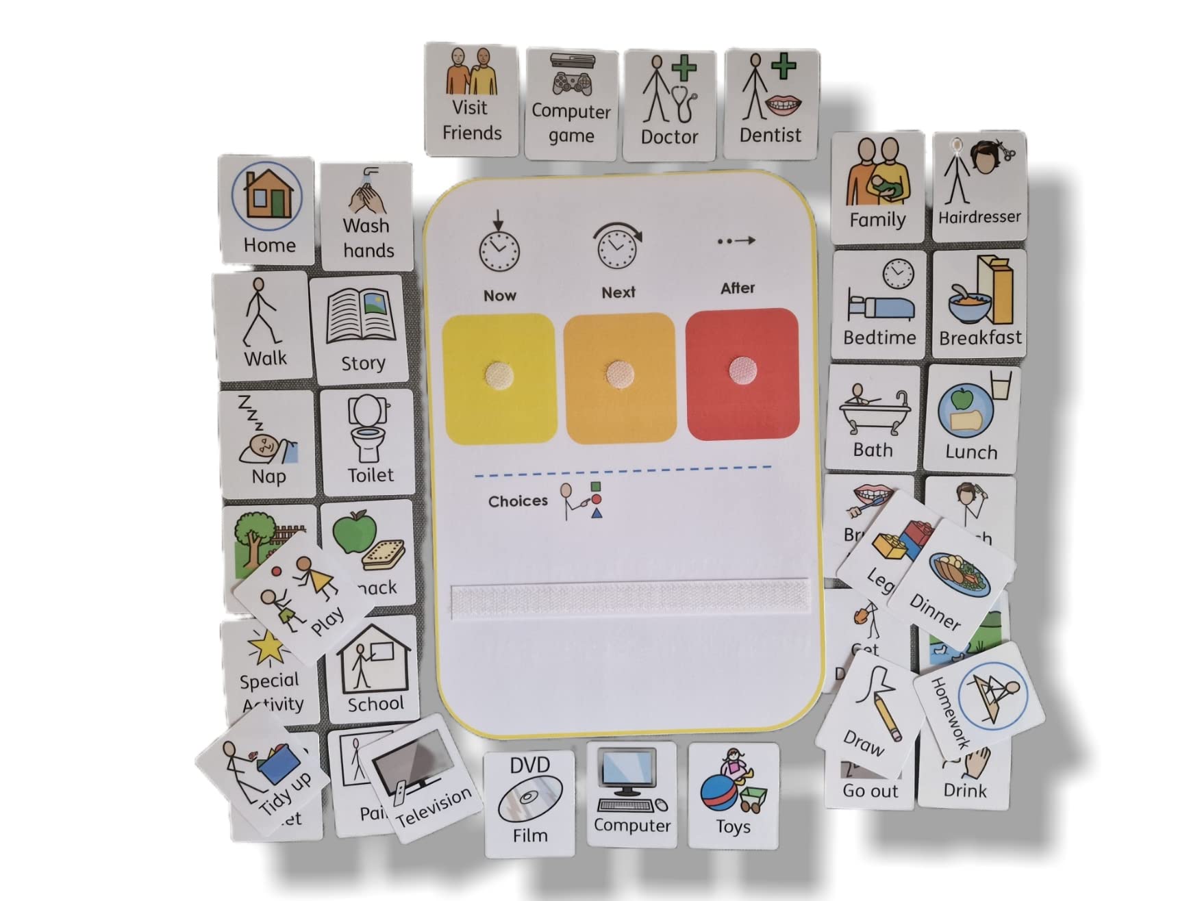 Buy Visual Now, Next Later Board – Scheduling Timetable Activity Symbol ...