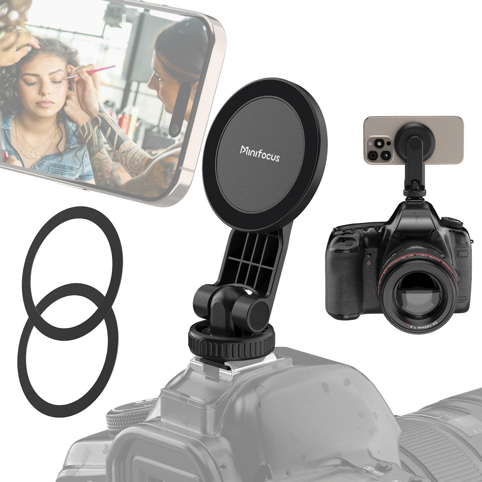 Amazon.com : Magnetic Tripod Phone Mount Adapter with Cold Shoe ...