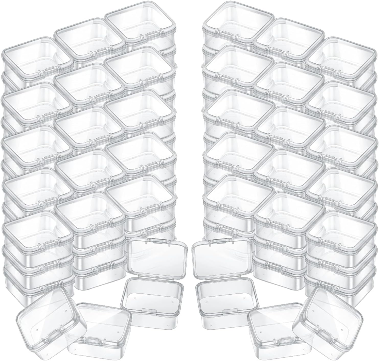 Amazon.com: RHBLME 50 Pieces of Small Clear Plastic Beads Storage ...