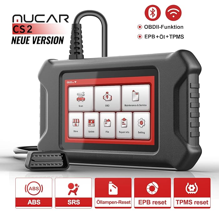 Buy mucar OBD2 Diagnostic Tool, CS2 Diagnostic Device Car German 2021 ...