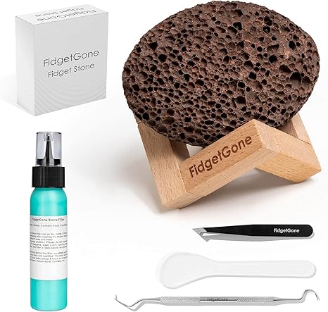 Pick Stone for Anxiety Relief, Pick Peel Calming Stone, Reduce Stress ...