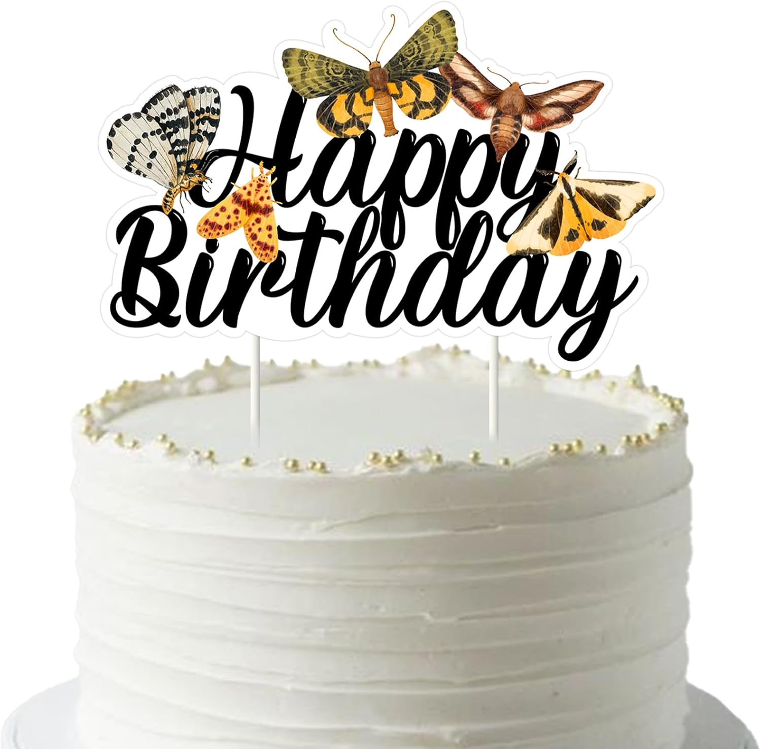 Amazon.com: Moth Insect Cake Topper - Bug Themed Birthday Cake ...