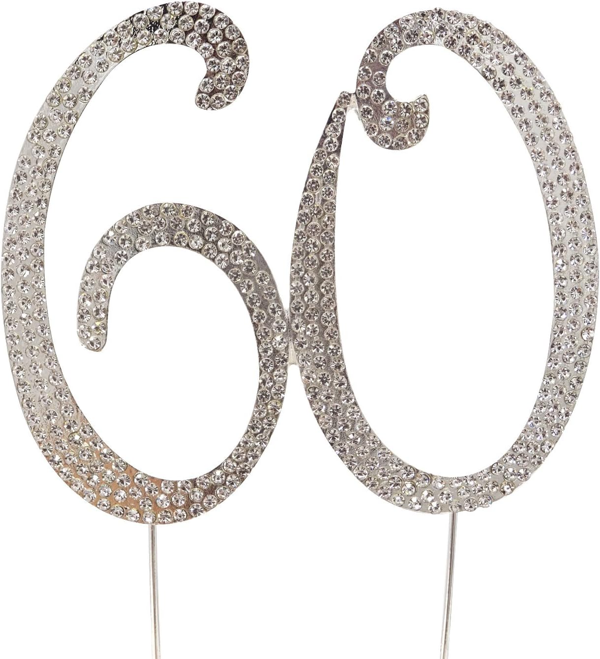 Amazon.com: Honbay 60 Cake Topper Premium Sparkly Crystal Rhinestones ...