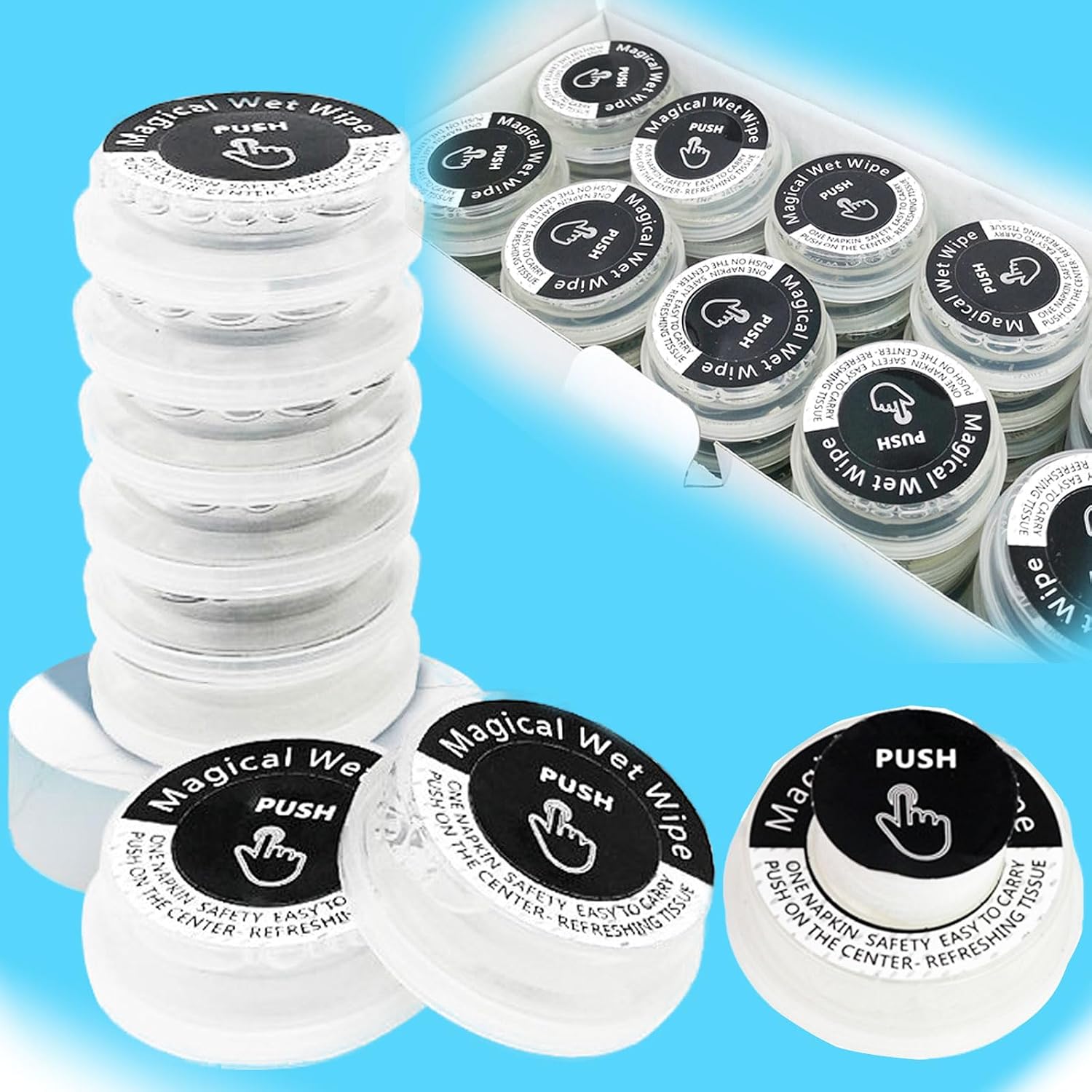 Amazon.com : 2023 New Pressed Portable Wet and Dry Wipes,Wet Wipes for ...