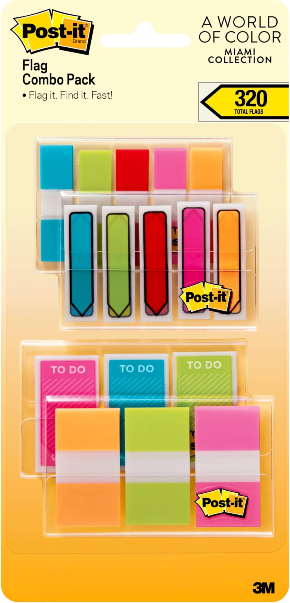 Amazon.com : Post-it Flags, Color Mixing Flags, Gingham Pattern ...