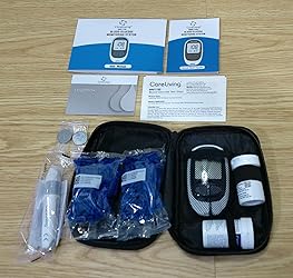Amazon.com: CareLiving MM1100 Blood Glucose Monitor Kit with 100 Test ...