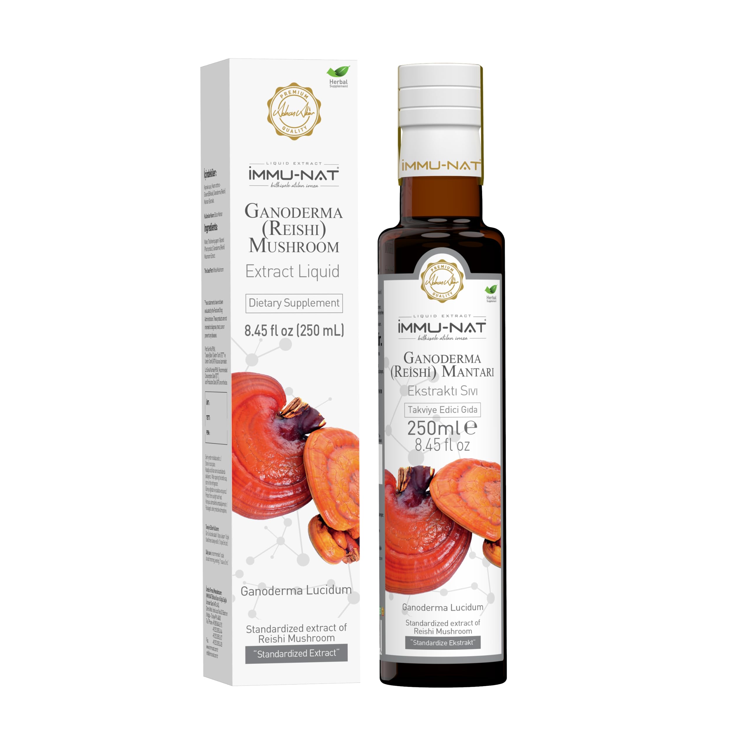 Amazon.com: Immu-nat Ganoderma Reishi Mushroom Liquid Supplement - 8 ...