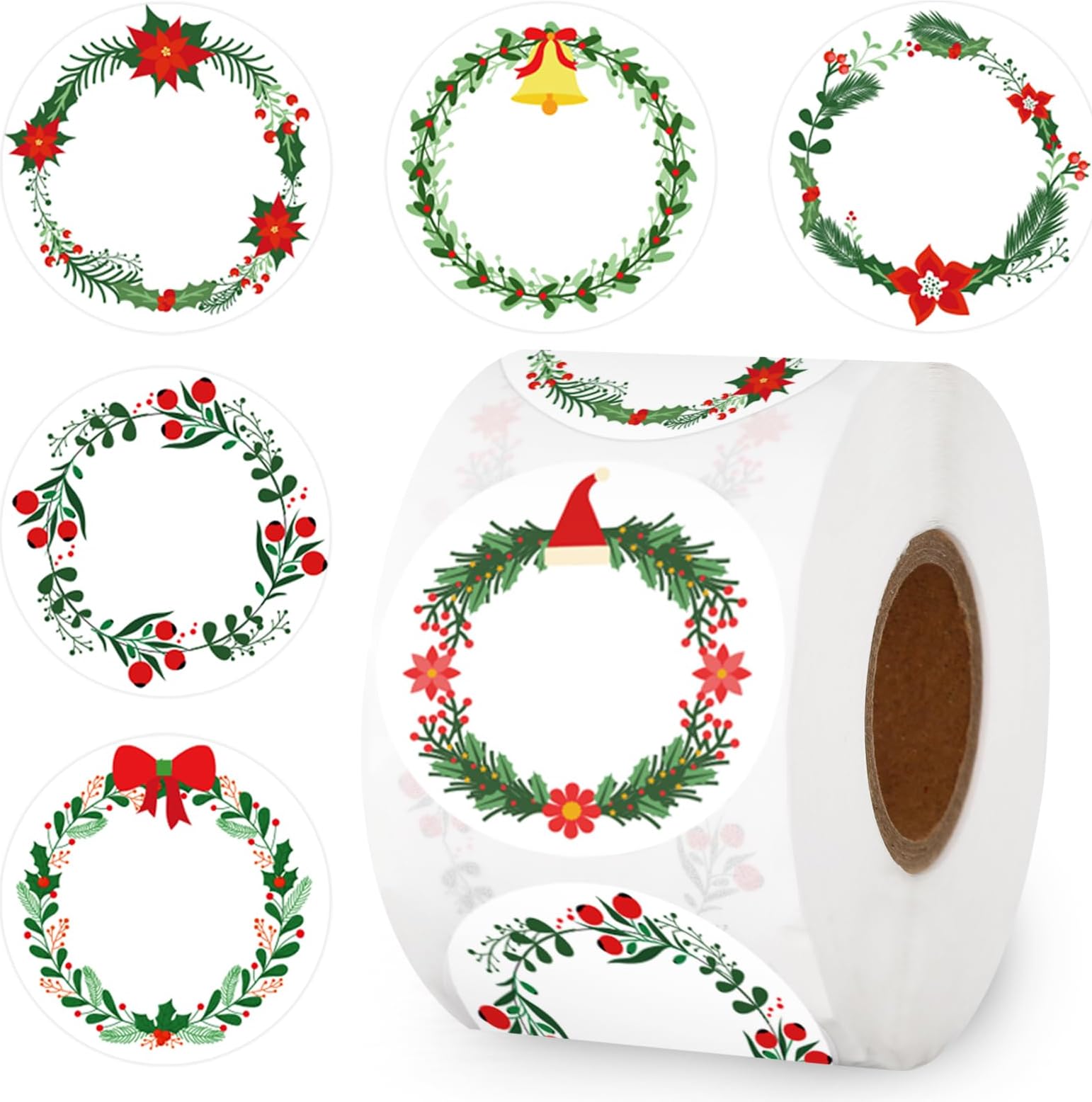 Amazon.com : Inshoney Custom Merry Christmas Stickers - Personalized ...