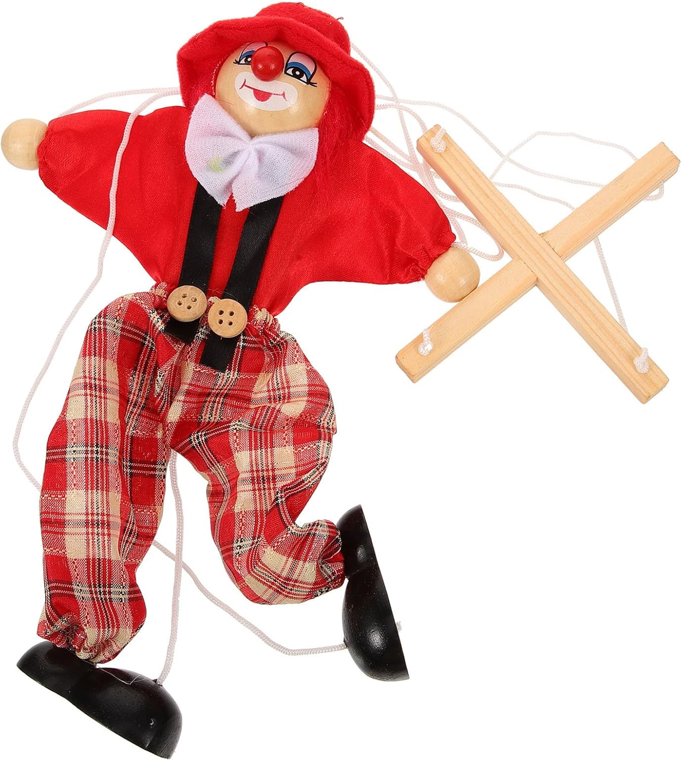 Amazon.com: Ipetboom Pirate Marionette Clown Marionette Puppet Wooden ...