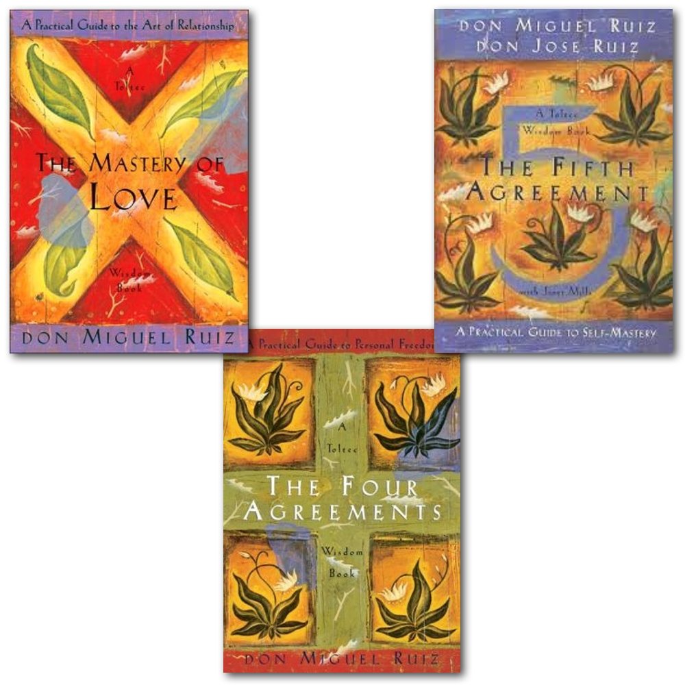 Don Miguel Ruiz Toltec Wisdom Series Collection 3 Books Set,(The Four ...