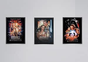 Star Wars Trilogy Poster Set - Star Wars - Episode 1,2 & 3Poster/Print ...