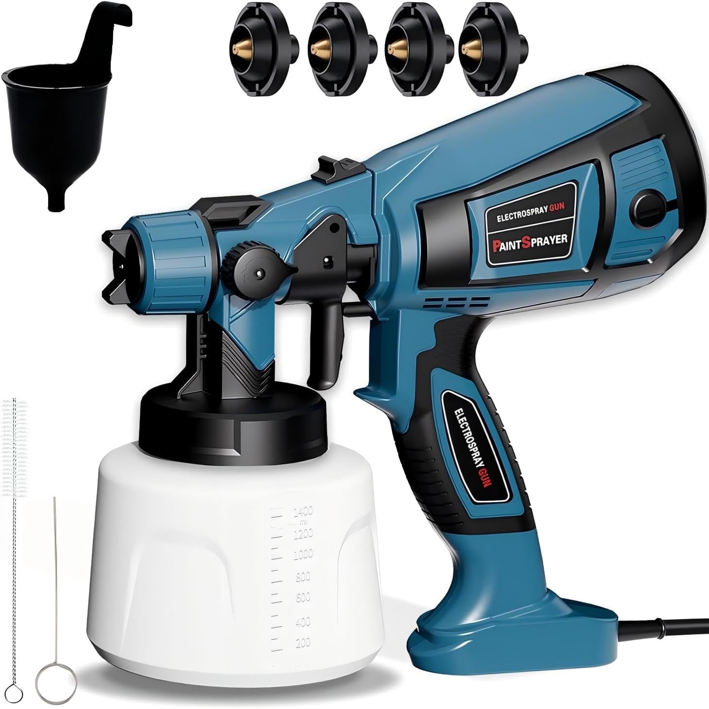 Amazon.com : Paint Sprayer with 1200W High Power,1200ml Containers ...