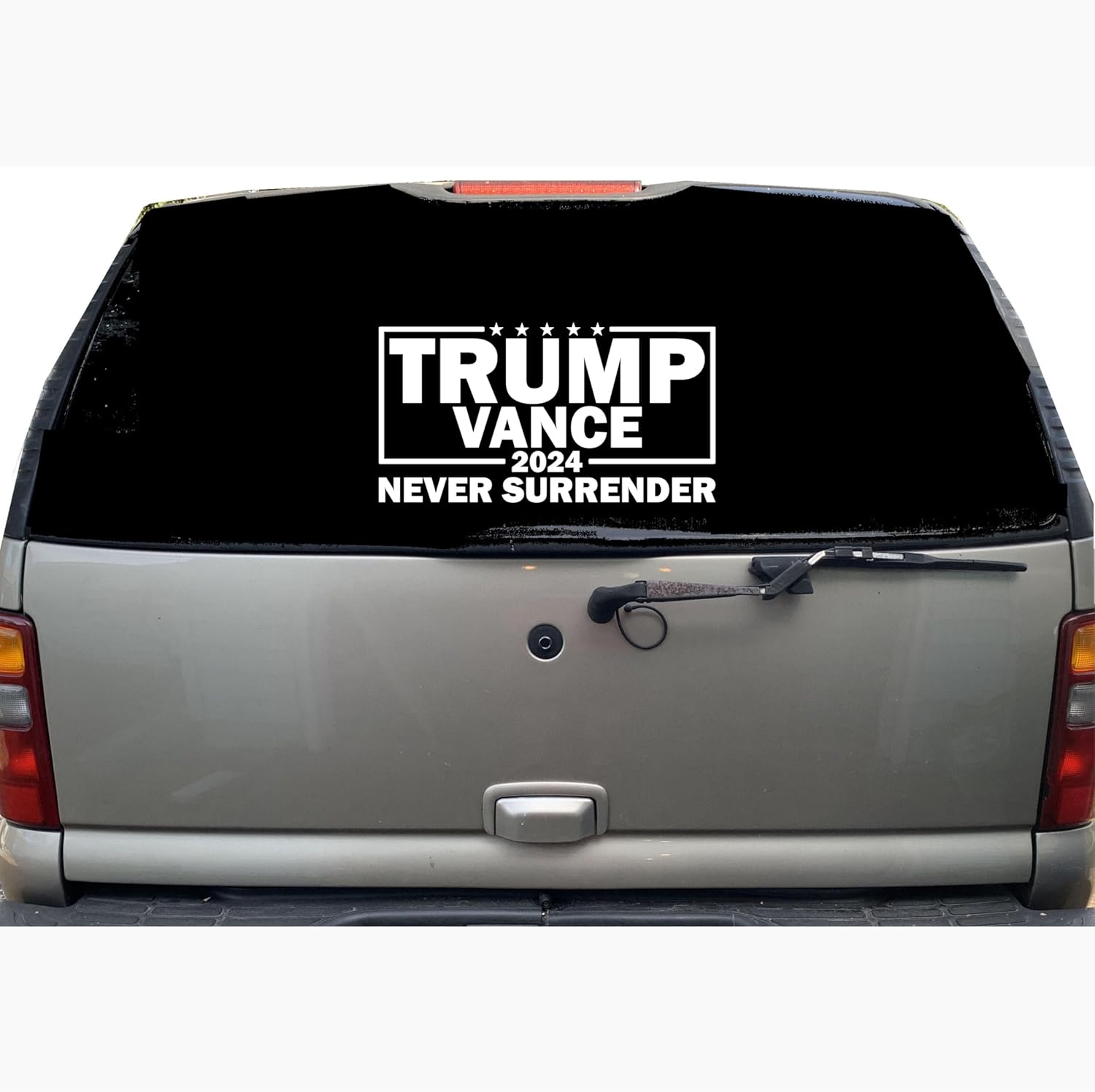 Amazon.com - Trump Vance 2024 Never Surrender White Vinyl Transfer ...