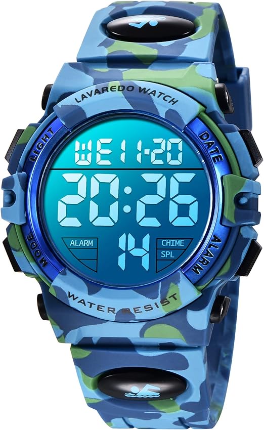 Kid's Watch, Boys Watch Digital Sport Outdoor Multifunction Chronograph ...