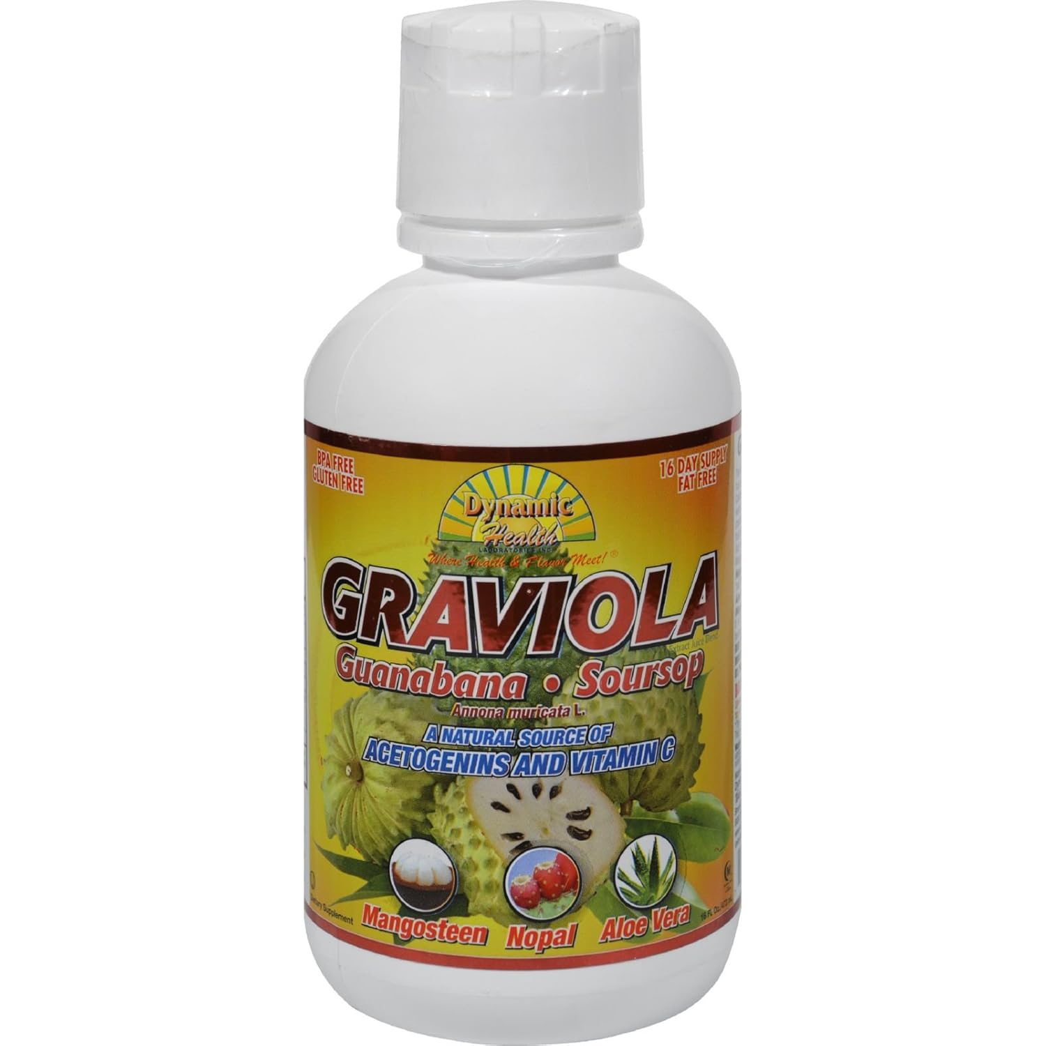 Amazon.com: Dynamic Health Graviola Guanabana-Soursop Extract ...