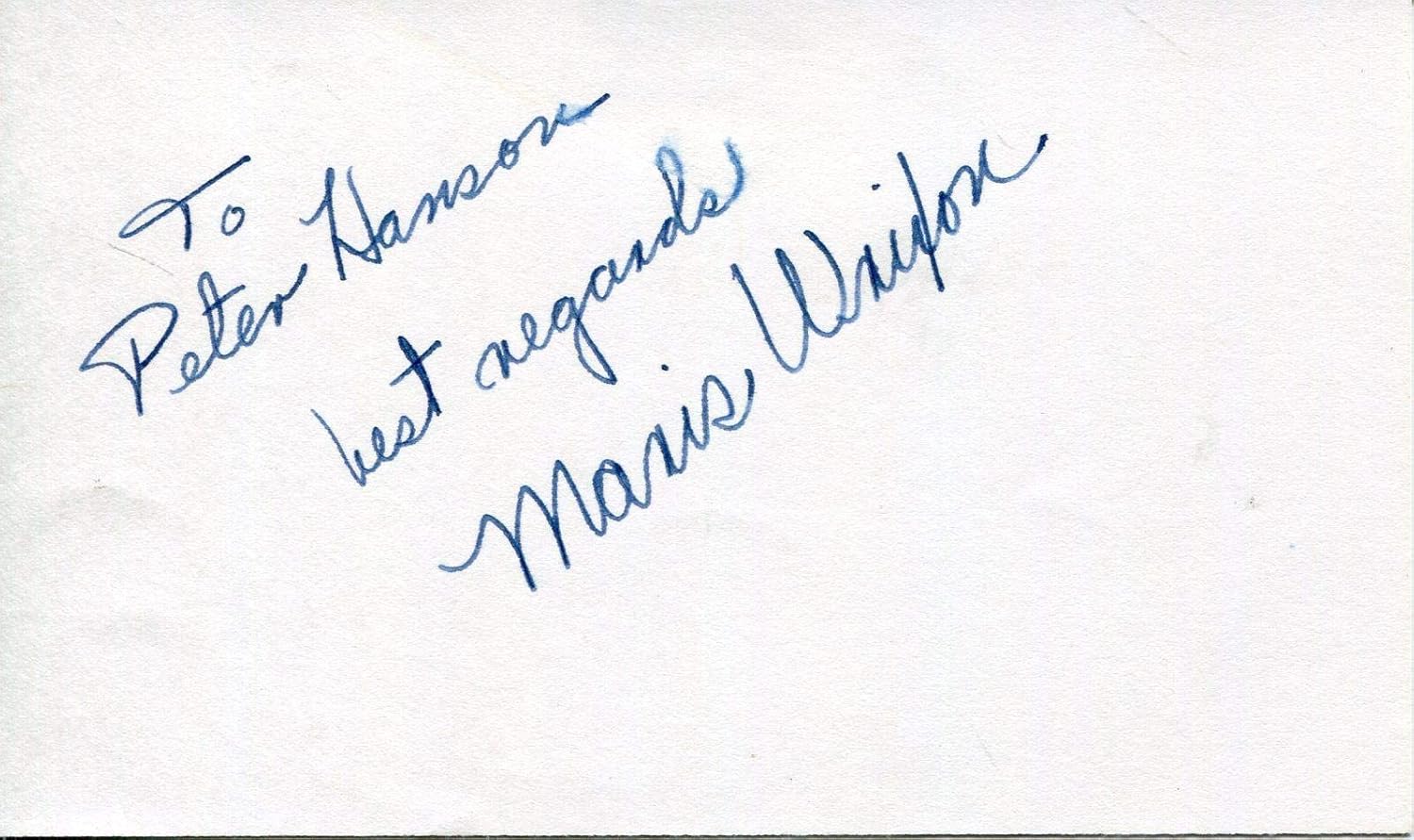 Maris Wrixon Horror Actress In The Ape With Boris Karloff Signed Card ...